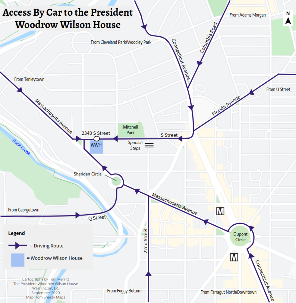 Maps - President Wilson House